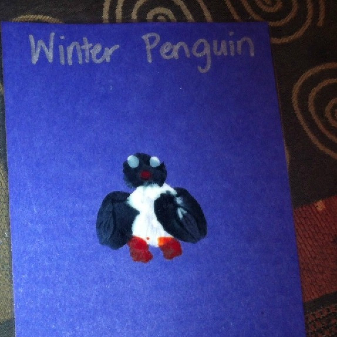 Fingerprint Penguins Craft | ThriftyFun