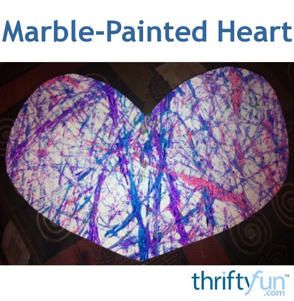 Marble-Painted Heart | ThriftyFun