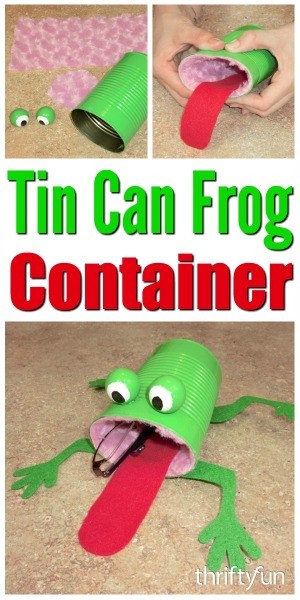 Tin Can Frog Container | ThriftyFun