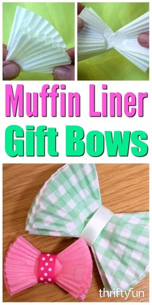 Making Muffin Liner Gift Bows | ThriftyFun