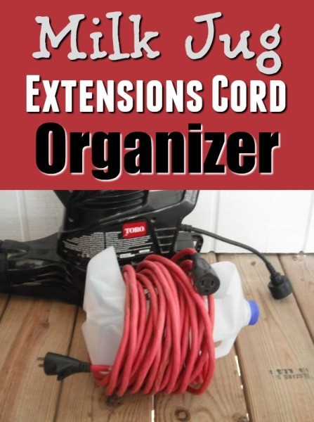 Milk Jug Electric Cord Reel | ThriftyFun