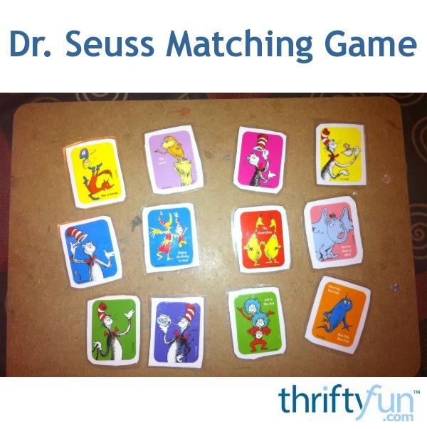 How to Make a Dr. Seuss Matching Game | ThriftyFun