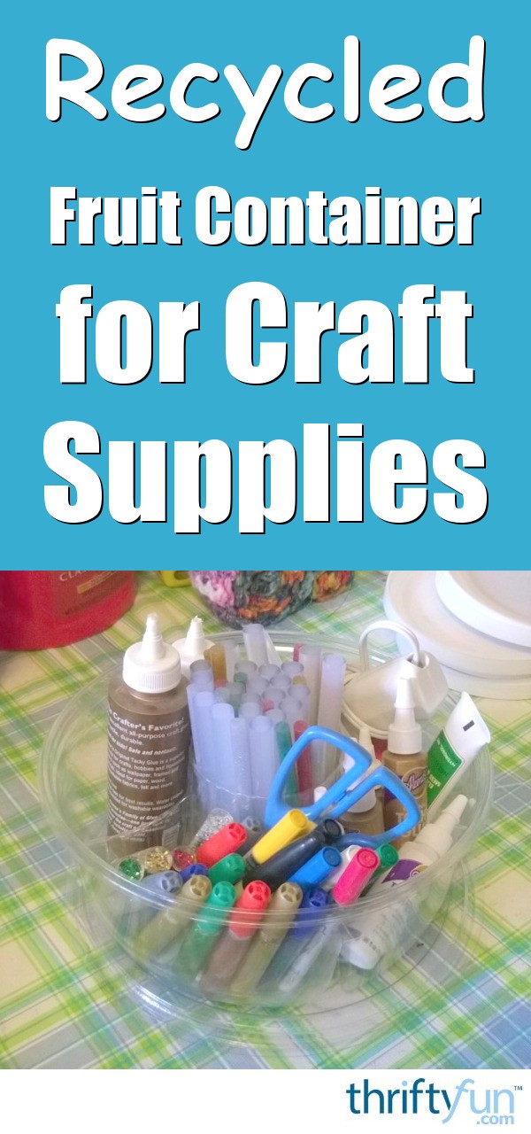 Organizing Craft Supplies With Recycled Containers | ThriftyFun