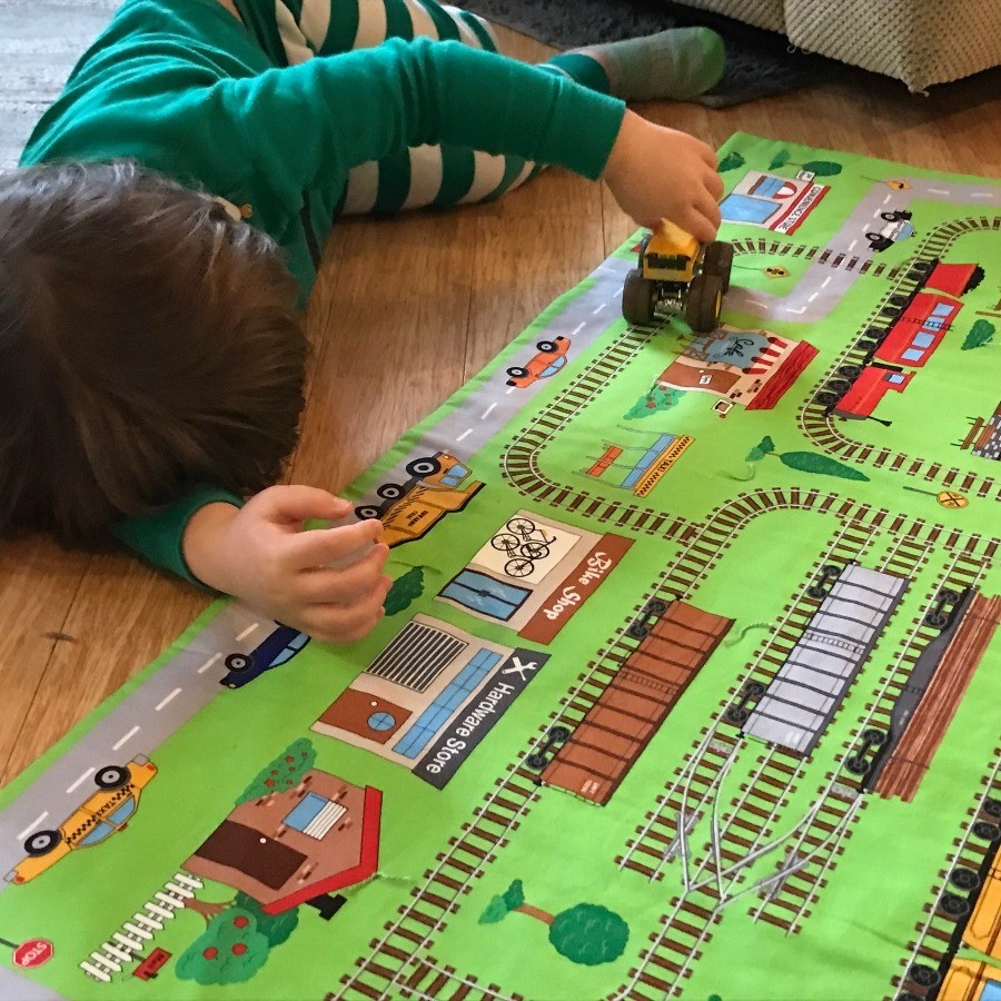 How to Make a Fabric Panel Playmat | ThriftyFun