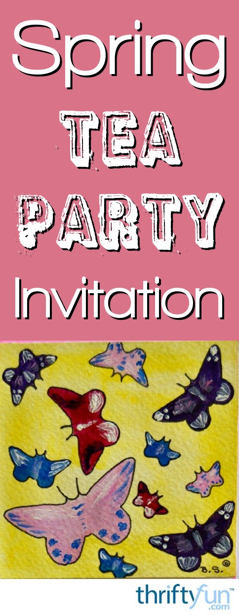 Spring Tea Party Invitation | ThriftyFun
