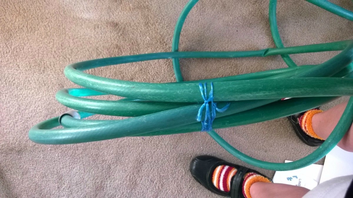 How to Make a Hose Wreath | ThriftyFun