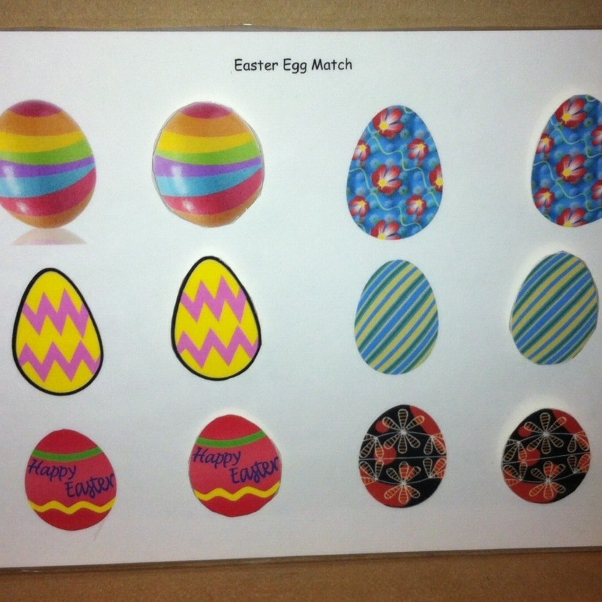 Simple Paper Easter Egg Match | ThriftyFun