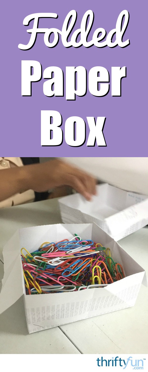 Making a Folded Paper Box | ThriftyFun