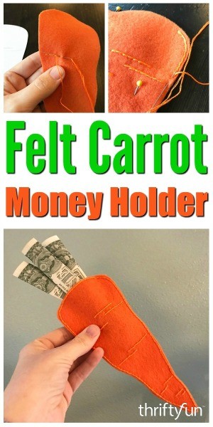 Making a Felt Carrot Money Holder | ThriftyFun