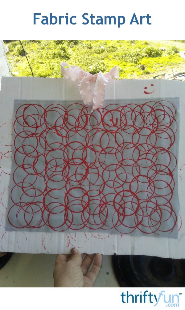 Fabric Stamp Art | ThriftyFun