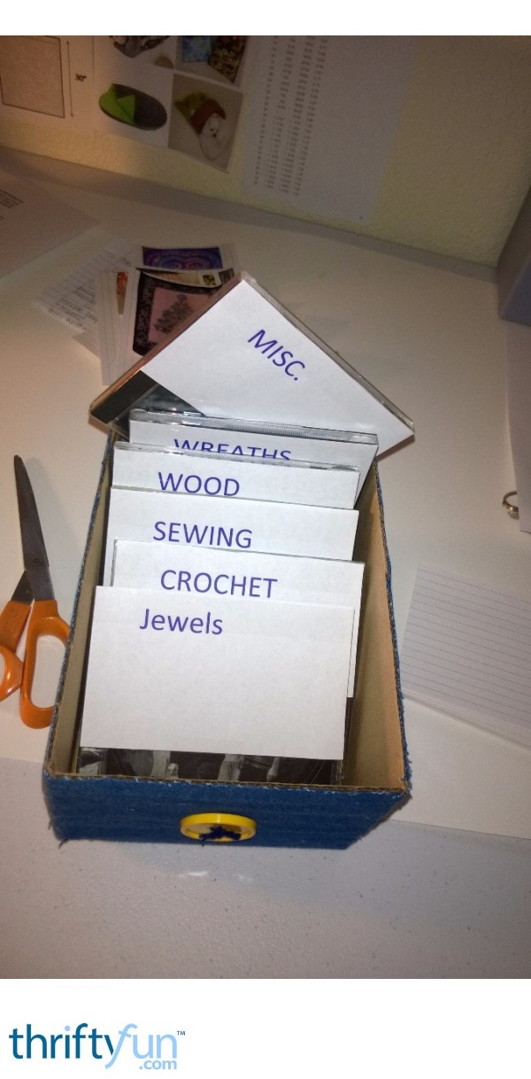 Craft Project Tickler Box | ThriftyFun