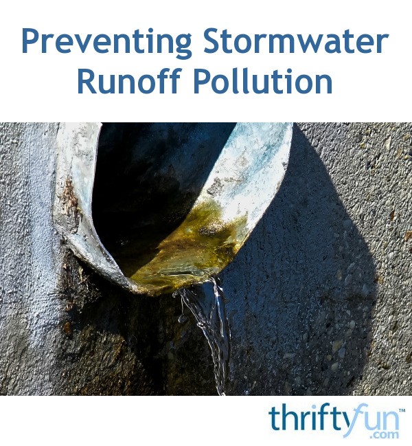 Preventing Stormwater Runoff Pollution | ThriftyFun
