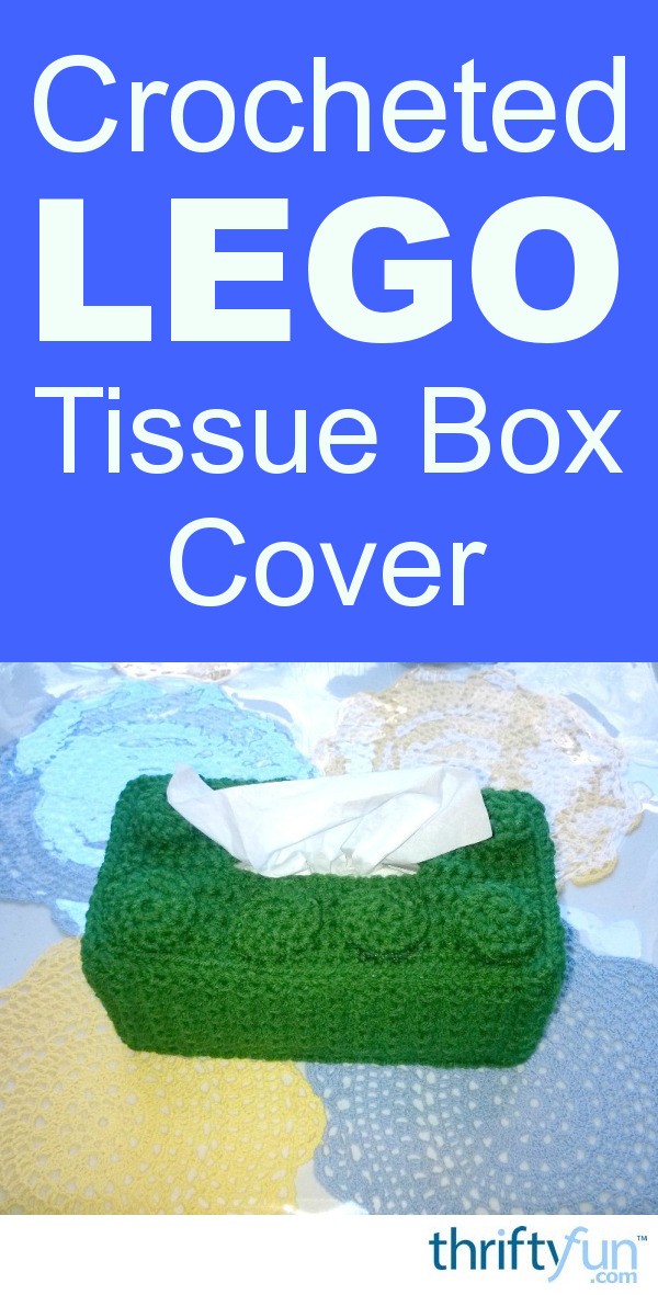 Crocheted Lego Tissue Box Cover Pattern | ThriftyFun