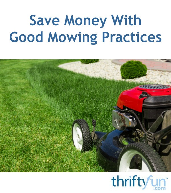 Saving Money With Good Mowing Practices ThriftyFun saving-money-with-good-mowing-practices-thriftyfun