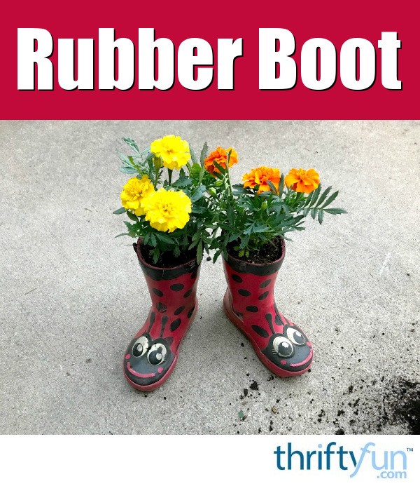 How to Make a Rubber Boot Planter | ThriftyFun