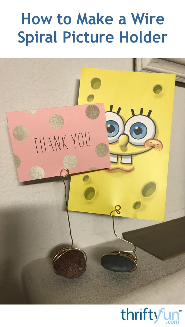 How to Make a Wire Spiral Picture Holder | ThriftyFun