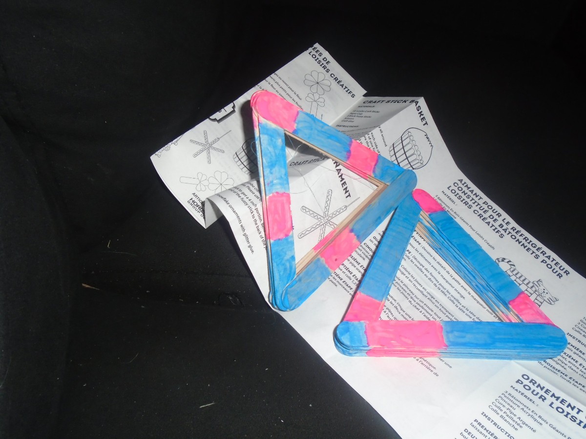 How to Make a Triangle Shaped Popsicle Stick Vase | ThriftyFun