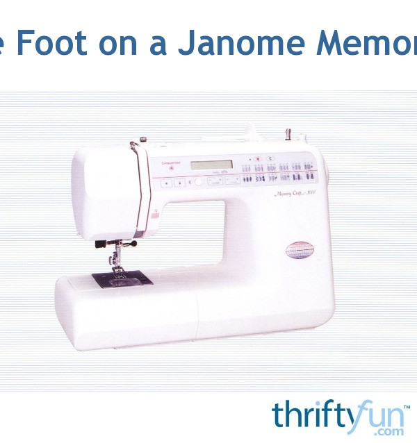 Changing the Foot on a Janome Memory Craft 3000? | ThriftyFun