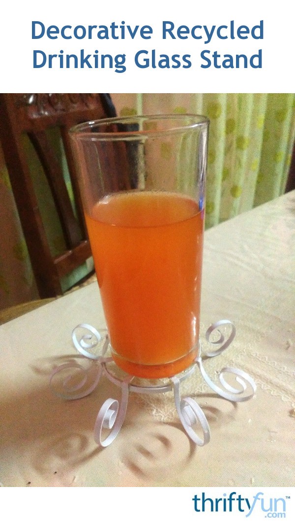 Decorative Recycled Drinking Glass Stand | ThriftyFun