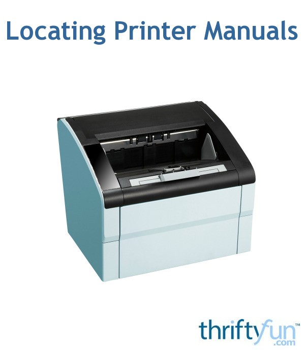 Locating Printer Manuals | ThriftyFun