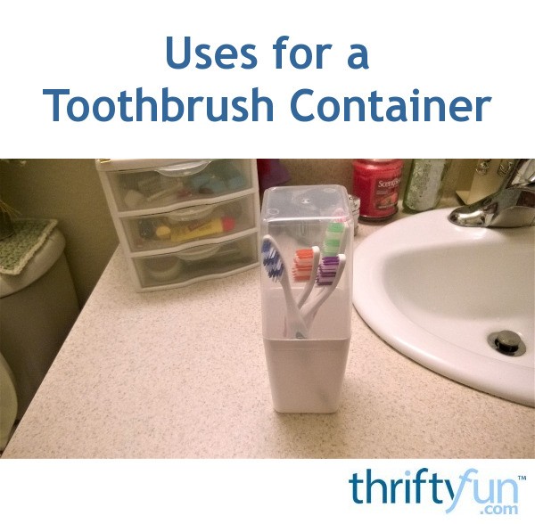 Uses for a Toothbrush Container | ThriftyFun