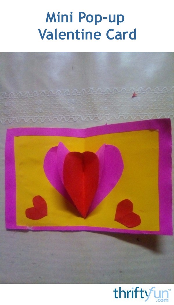 Mini Pop-up Valentine Card | ThriftyFun