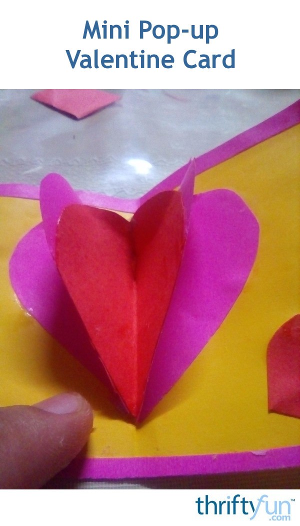Mini Pop-up Valentine Card Kids' Craft | ThriftyFun