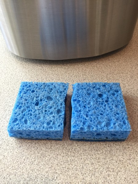 Saving Money by Cutting Sponges in Half | ThriftyFun