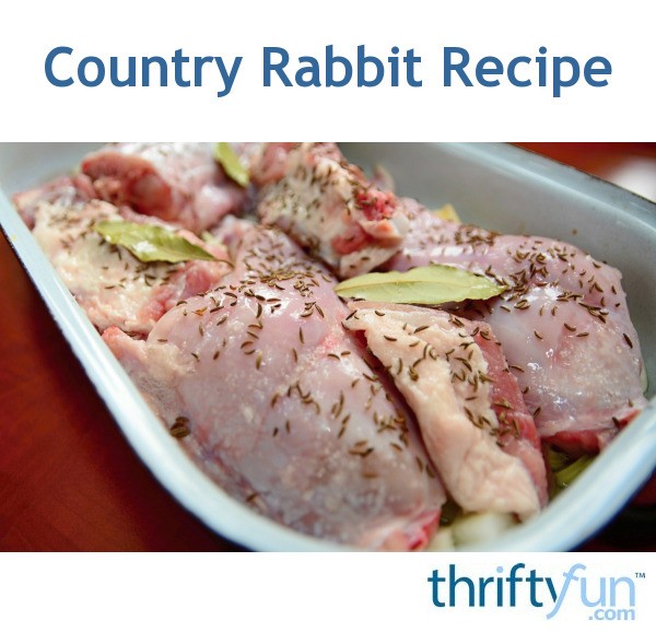 Country Rabbit Recipe | ThriftyFun
