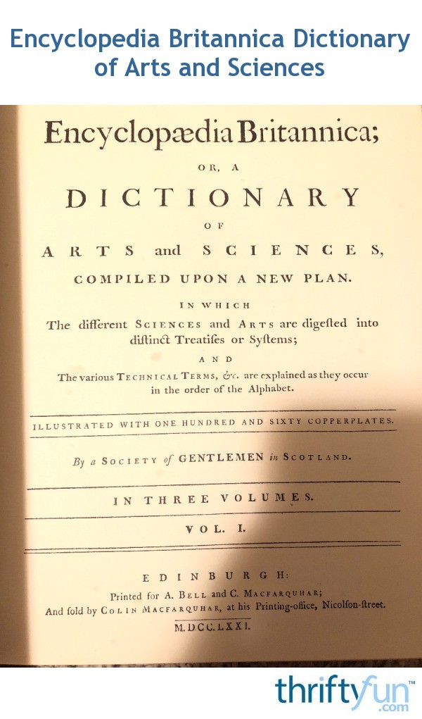 Value of Encyclopedia Britannica Dictionary of Arts and Sciences ...
