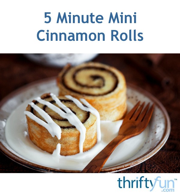 5 Minute Mini Cinnamon Rolls | ThriftyFun