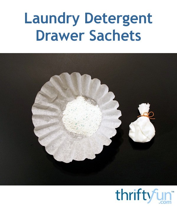 Laundry Detergent Drawer Sachets | ThriftyFun
