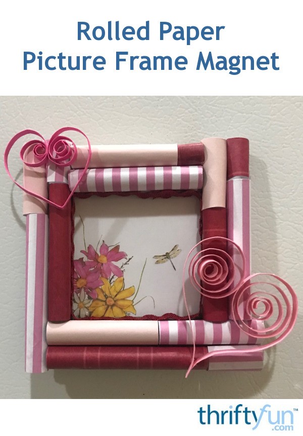 Making a Rolled Paper Picture Frame Magnet | ThriftyFun