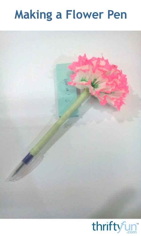 Making a Flower Pen | ThriftyFun