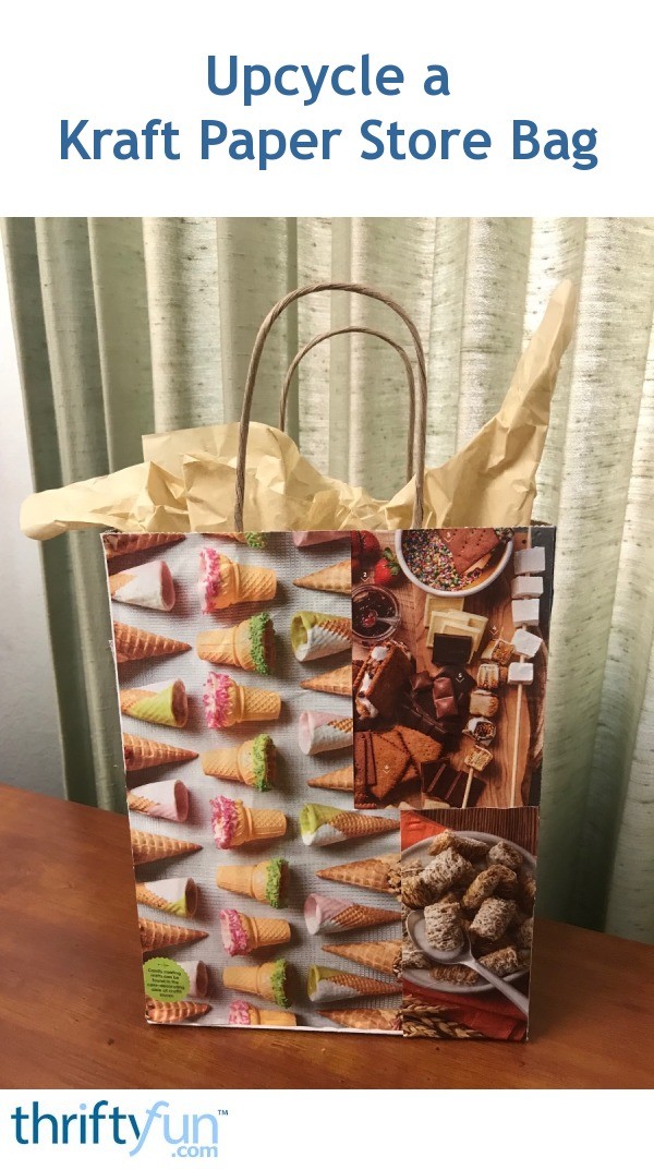 Upcycle a Kraft Paper Store Bag | ThriftyFun