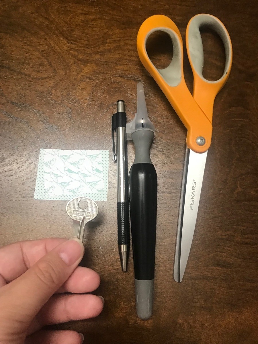 Scrapbook Paper Key Cover | ThriftyFun