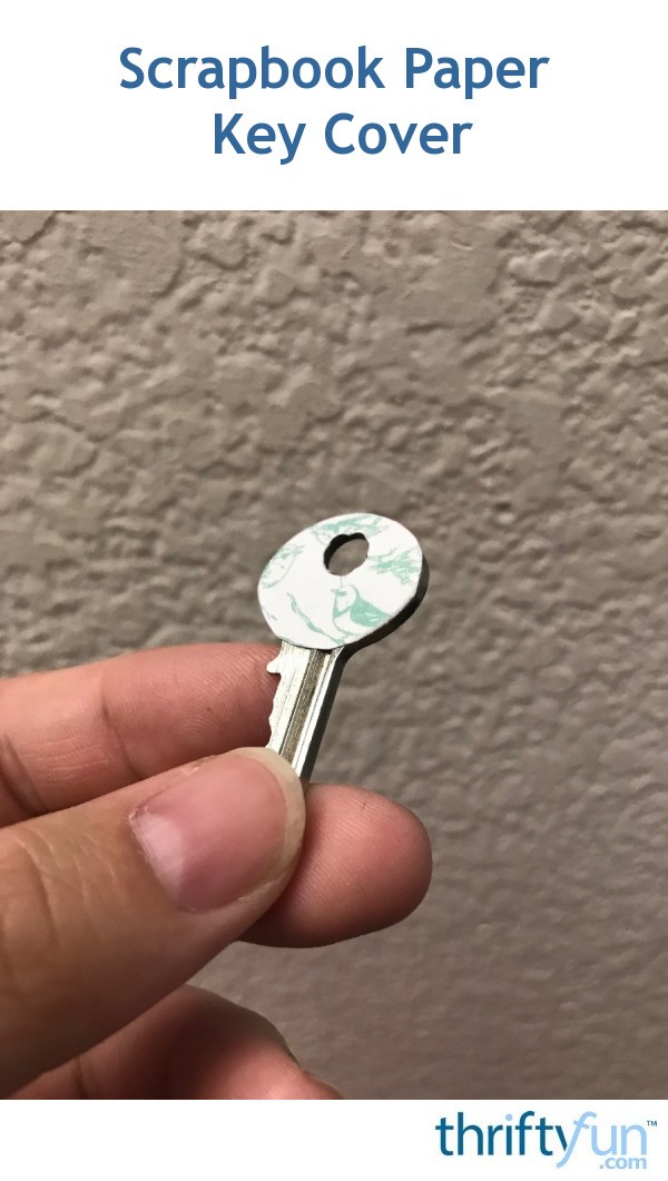 Scrapbook Paper Key Cover | ThriftyFun