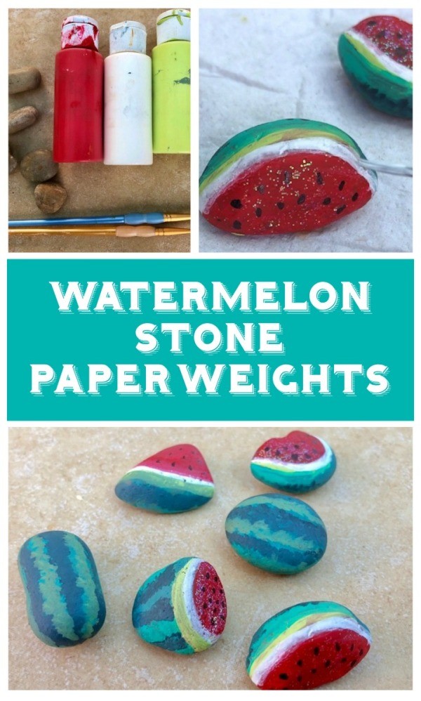 Watermelon Stone Paperweights | ThriftyFun
