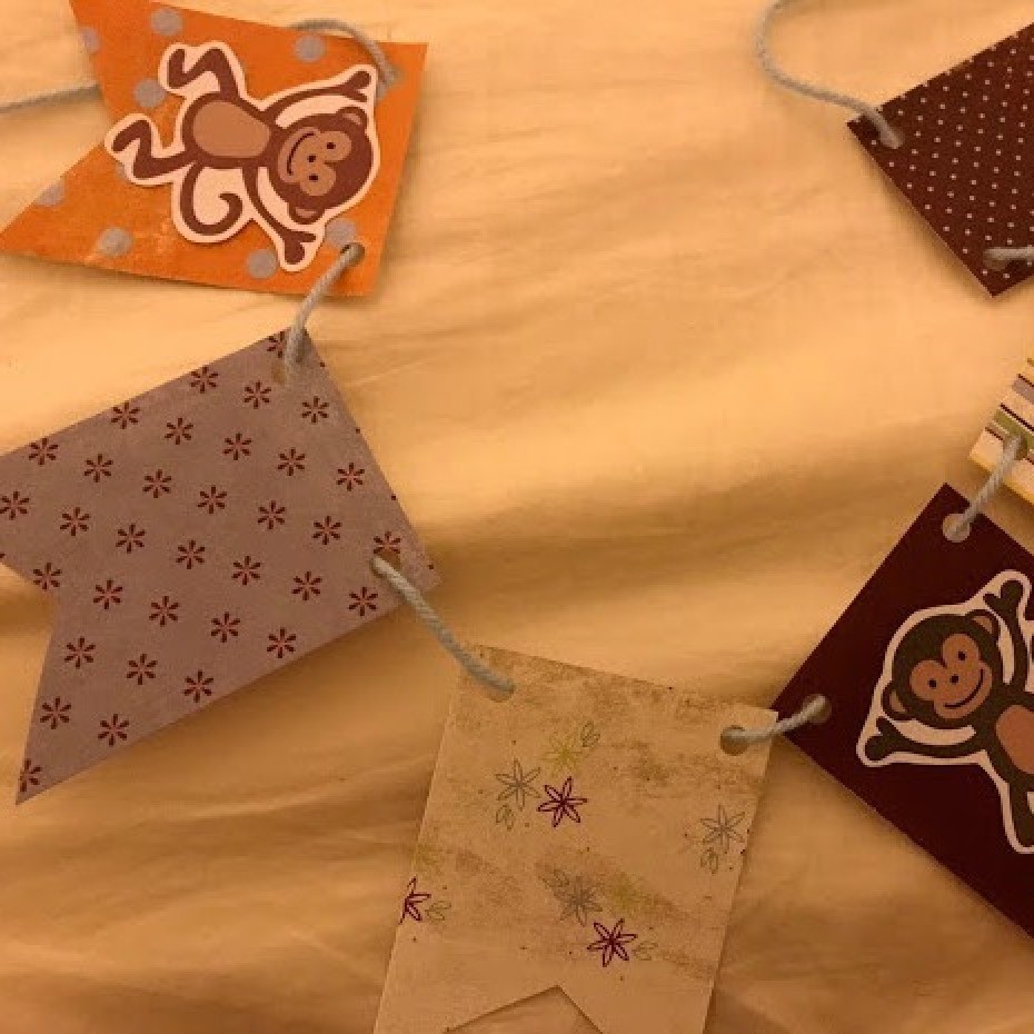 Making a Monkey Theme Decoration Banner | ThriftyFun