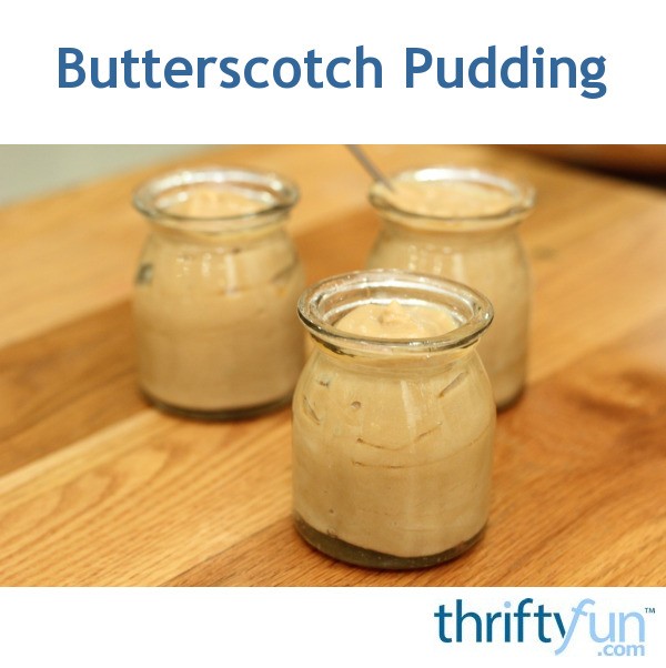 Butterscotch Pudding | ThriftyFun