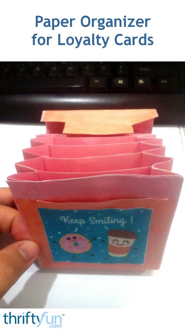 Making a Paper Organizer for Loyalty Cards | ThriftyFun