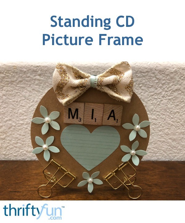 Making a Standing CD Picture Frame | ThriftyFun