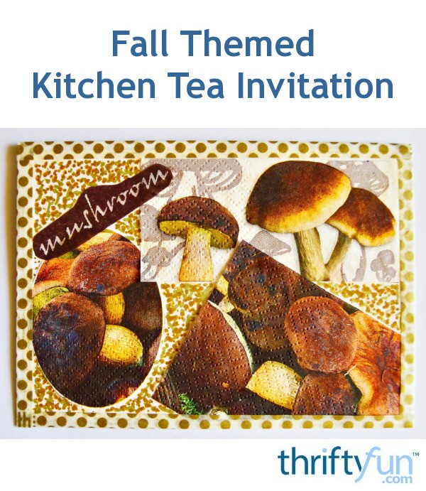 Making a Fall Themed Kitchen Tea Invitation | ThriftyFun