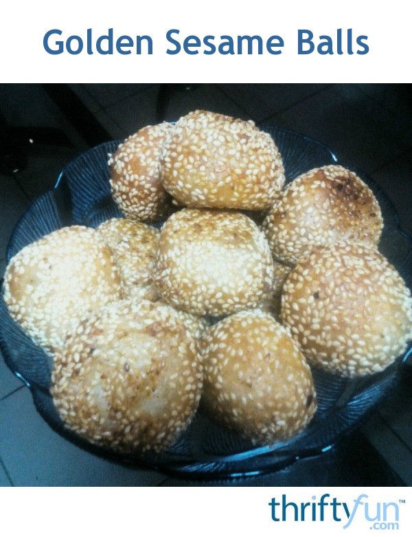Golden Sesame Balls | ThriftyFun