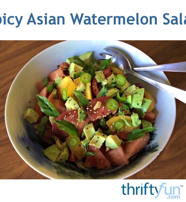 Spicy Asian Watermelon Salad | ThriftyFun