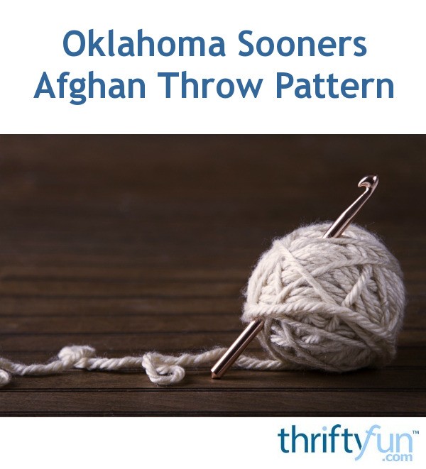 Oklahoma Sooners Afghan Throw Pattern | ThriftyFun