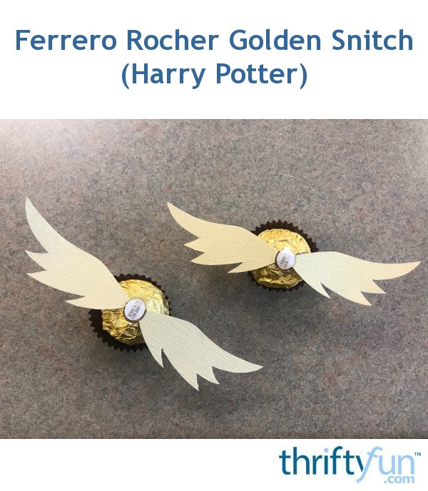 Making a Ferrero Rocher Golden Snitch (Harry Potter) | ThriftyFun