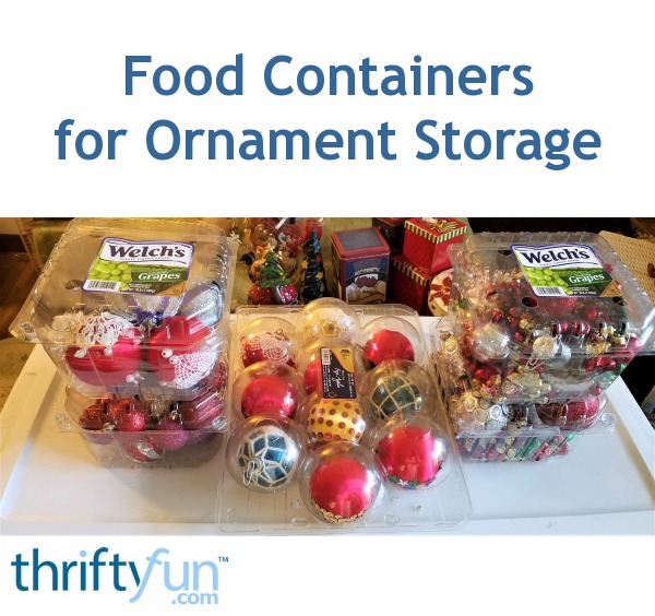Food Containers for Ornament Storage | My Frugal Christmas