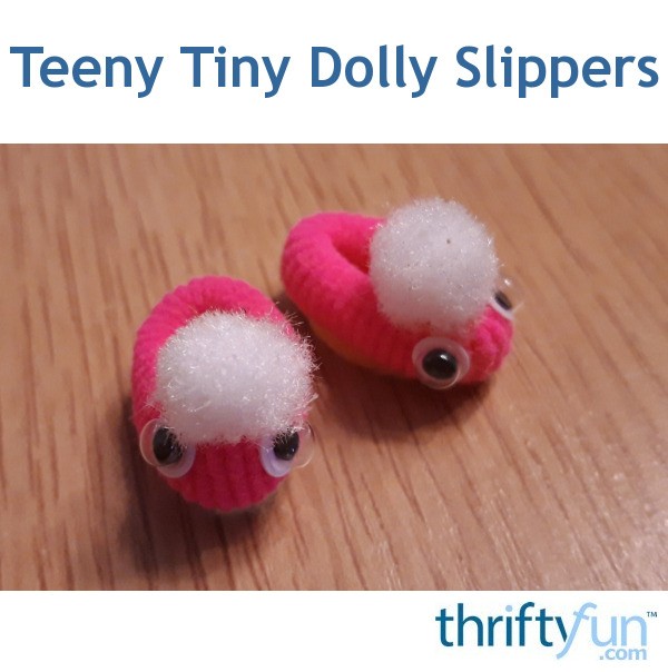 Teeny Tiny Dolly Slippers | ThriftyFun