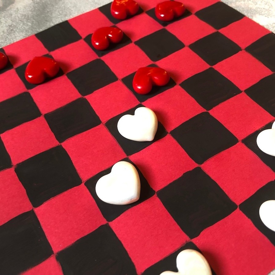 Making a Valentine's Day Checkers Game | ThriftyFun